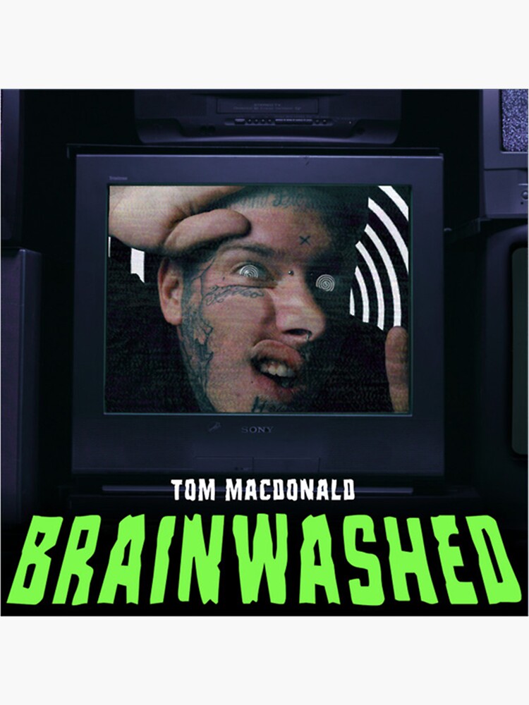 "Brainwashed " Sticker for Sale by Valiantifyy | Redbubble