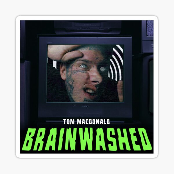 "Brainwashed " Sticker for Sale by Valiantifyy | Redbubble