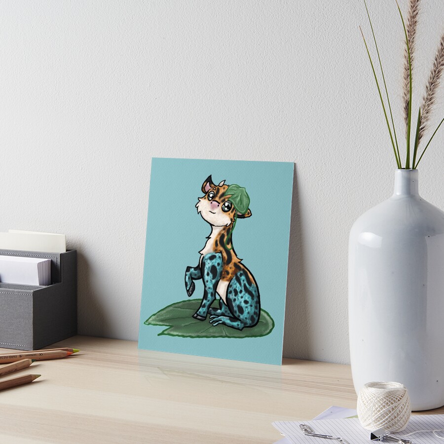 " Cute Cow Frog on a lilly pad" Art Board Print by BerryShyKittens ...