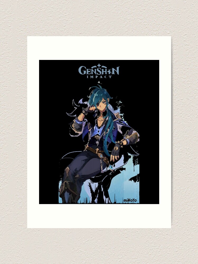 "Kaeya Genshin Impact" Art Print for Sale by KristenWithee | Redbubble