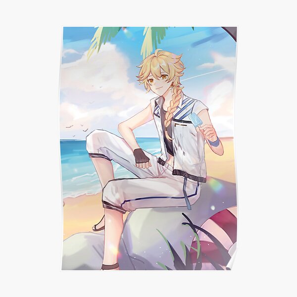 "Traveler Aether Genshin Impact " Poster for Sale by willybatlong ...