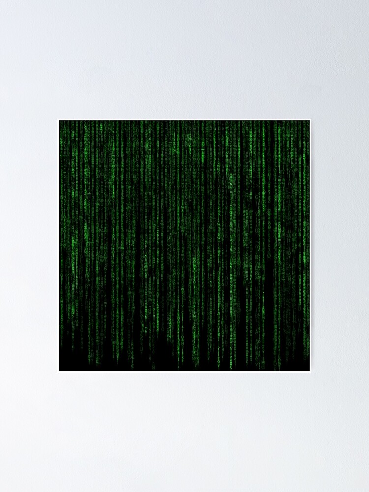 "Matrix Codes" Poster for Sale by bluAvocado | Redbubble