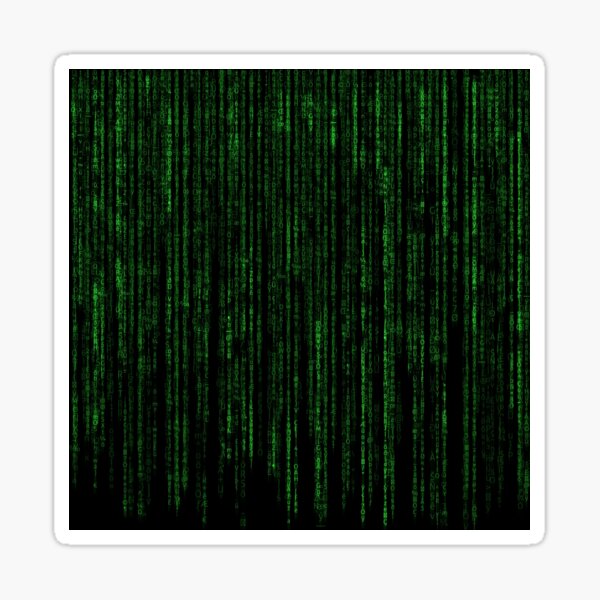 "Matrix Codes" Sticker for Sale by bluAvocado | Redbubble