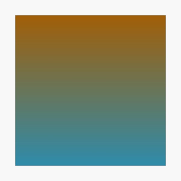 Lámina fotográfica « Ombre azul y marrón moderno, degradado azul y ...