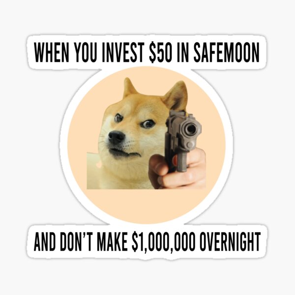 "Funny safemoon |Crypto com coin|Hodl" Sticker for Sale by manila123 ...