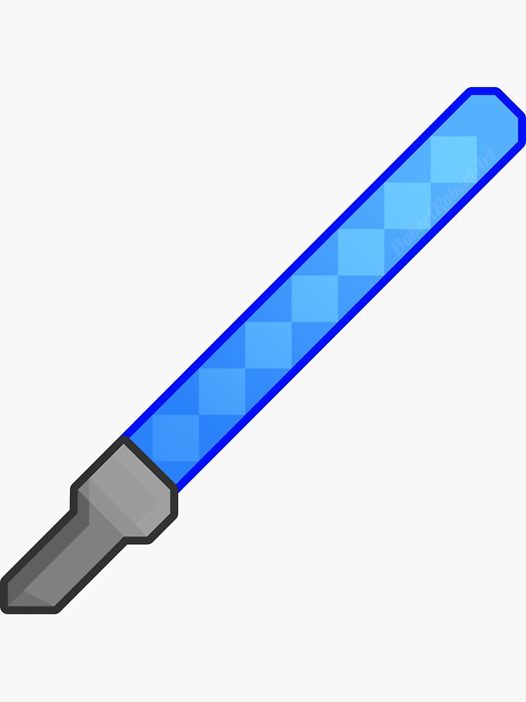 "Terraria Blue Phaseblade Sword Design" Sticker for Sale by ...