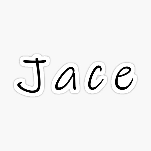 "Jace name" Sticker for Sale by gmstockstudio | Redbubble