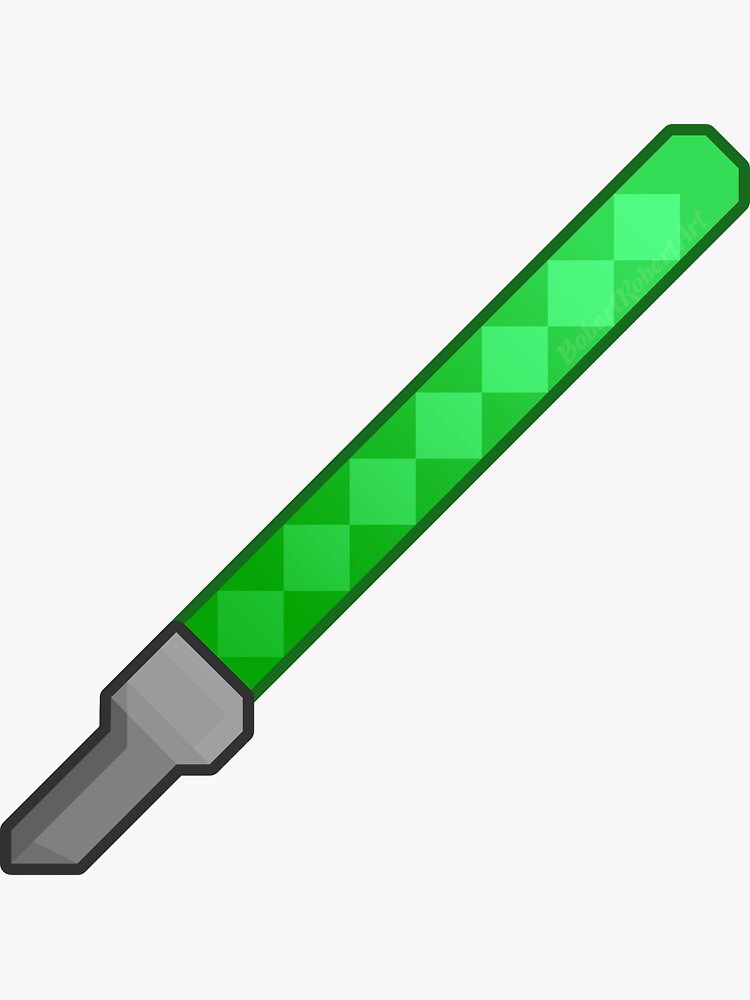 "Terraria Green Phaseblade Sword Design" Sticker for Sale by ...