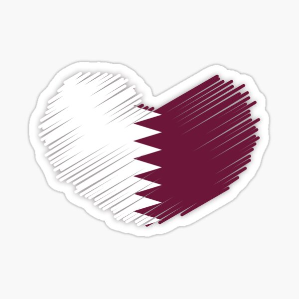 "Qatar flag " Sticker for Sale by Goraty2020 | Redbubble