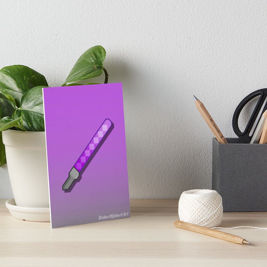 "Terraria Purple Phaseblade Sword Design" Art Board Print by ...