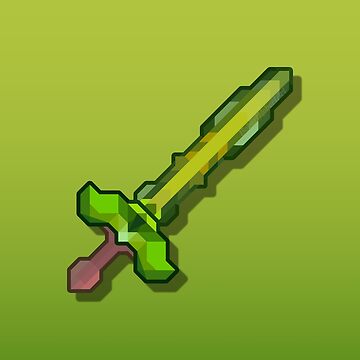 "Terraria Blade of Grass Sword Design" Art Board Print for Sale by ...