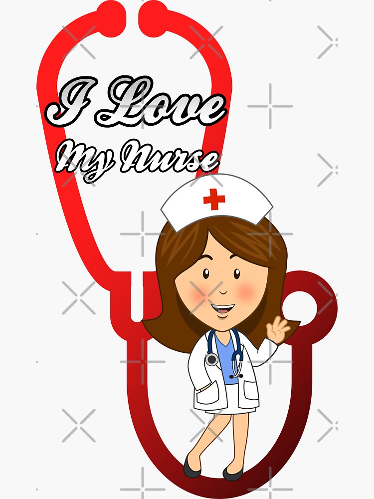 "Bonlook I-Love-My-Nurse" Sticker by Bonlook | Redbubble