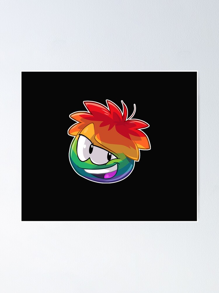 "Rainbow Puffle" Poster by DominicDisign | Redbubble