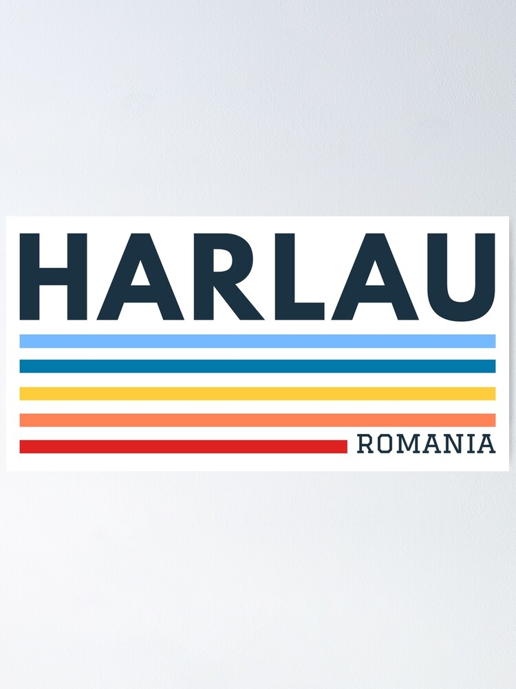 "Harlau Romania" Poster for Sale by europelines | Redbubble