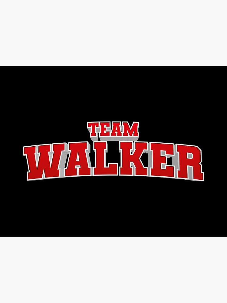 "Team Walker (Red)" Poster for Sale by STUDIO-72 | Redbubble