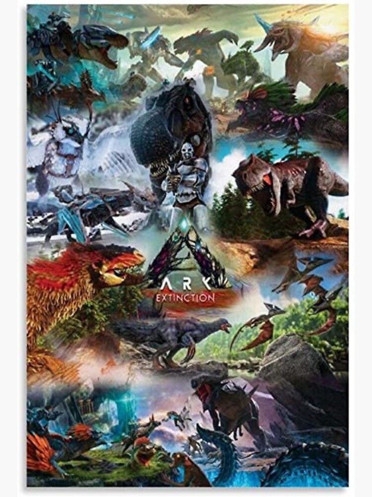 "Ark Survival Evolved Poster " Sticker for Sale by Alfi-Red | Redbubble