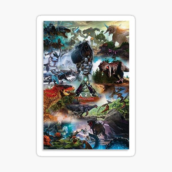 "Ark Survival Evolved Poster " Sticker for Sale by Alfi-Red | Redbubble