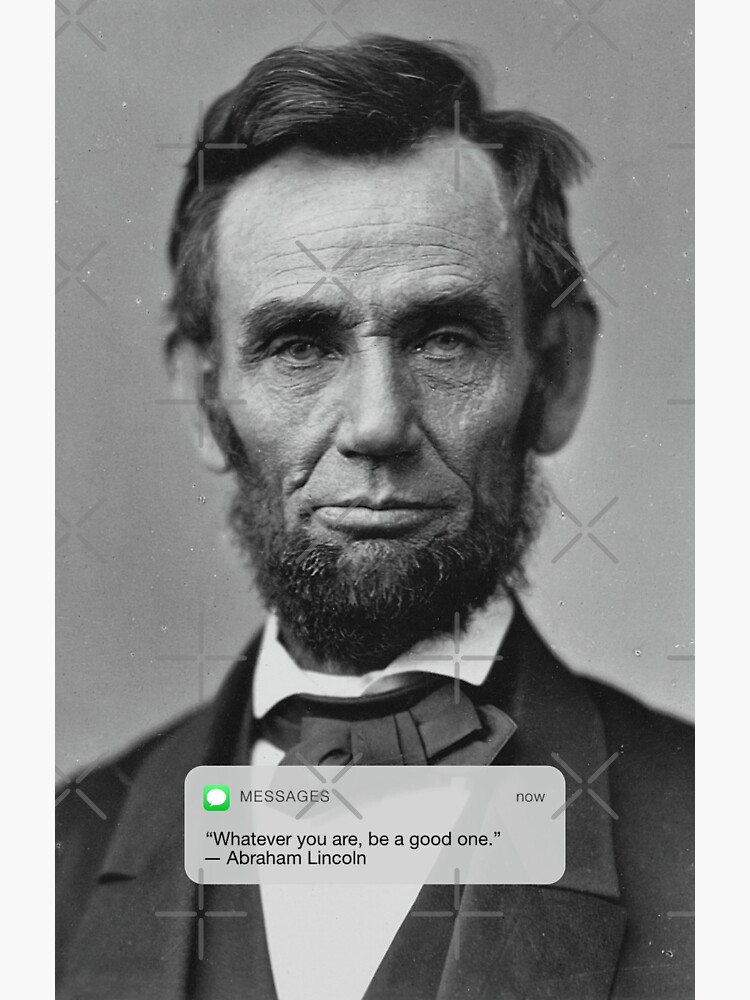 "Abraham Lincoln quote" Sticker by DesignsByRikke | Redbubble