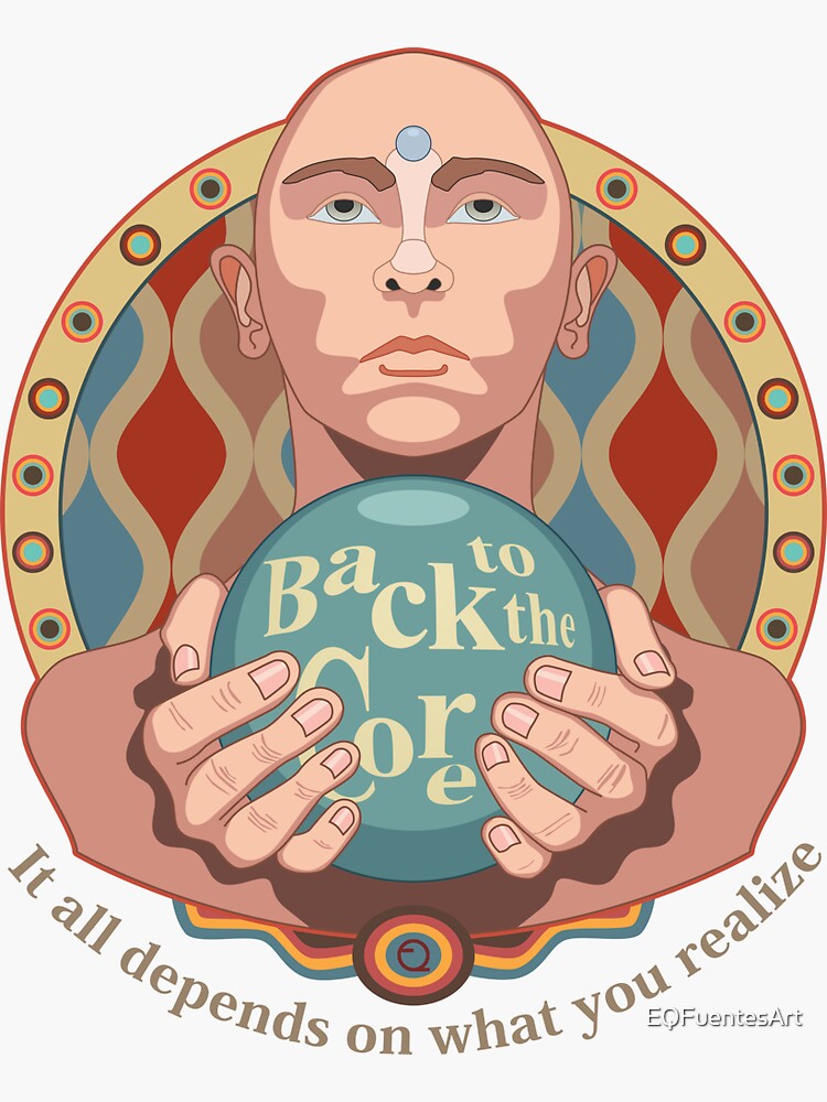"Back to the core" Sticker for Sale by EQFuentesArt | Redbubble