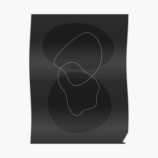 Minimal Black And White Poster For Sale By Mdrnhome Redbubble 