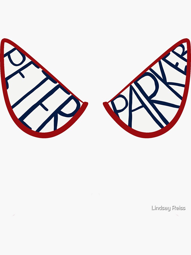 "Spidey Eyes" Sticker for Sale by lindsay44hockey | Redbubble