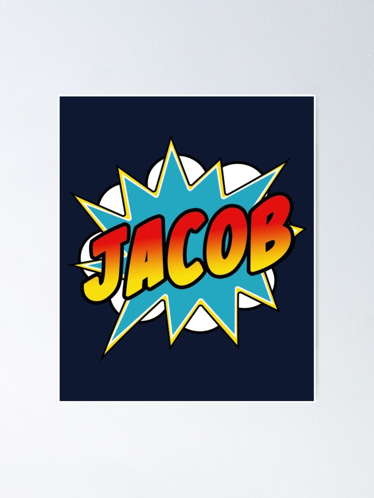 Póster «Superhéroe del cómic del nombre de Jacob para niños» de Rixta82 ...