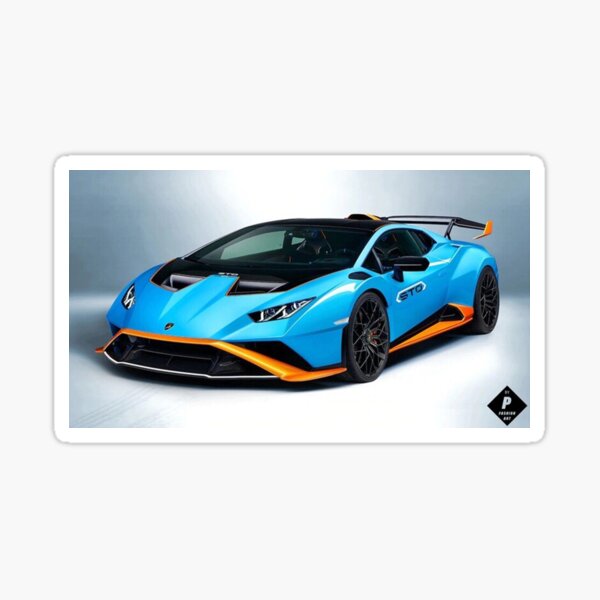 "Lamborghini Huracan STO" Sticker for Sale by juanitapriestt | Redbubble