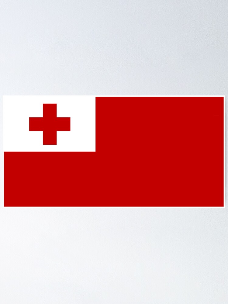 "Tonga Flag" Poster for Sale by WorldFlagCo | Redbubble