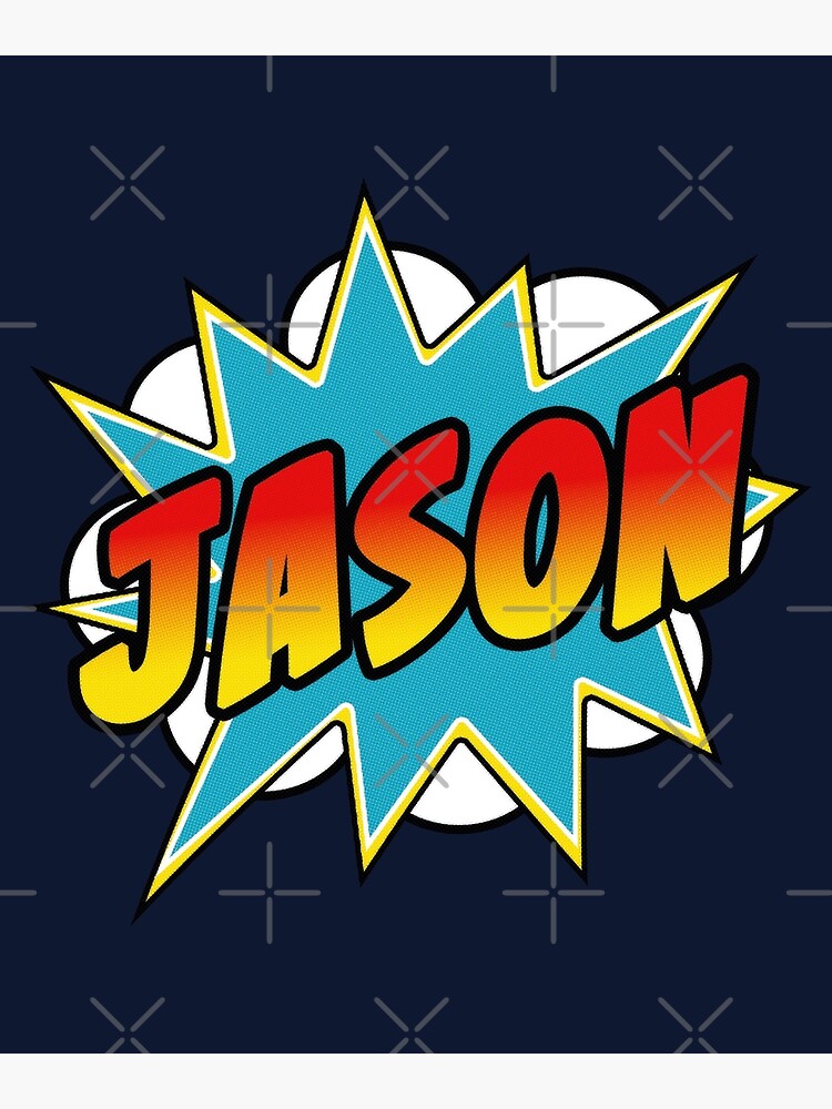 Póster «Niños Jason Nombre Superhéroe de cómic» de Rixta82 | Redbubble