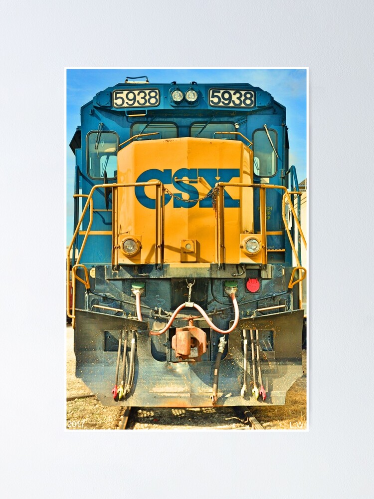 "CSX 5938" Poster for Sale by LisaWootenPhoto | Redbubble