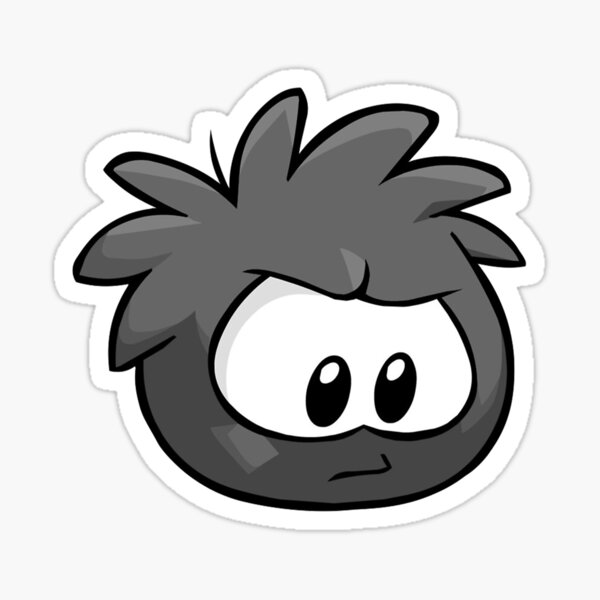 "Black Puffle" Sticker for Sale by DominicDisign | Redbubble