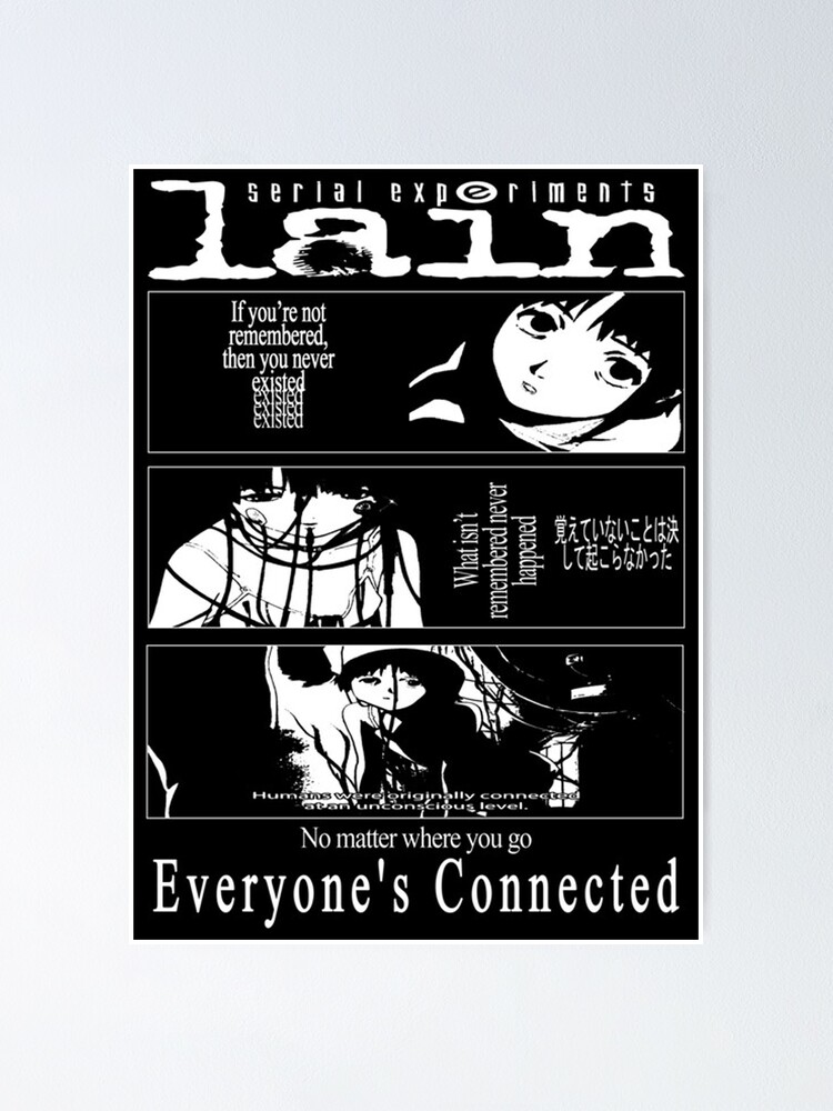 "Serial Experiments Lain" Poster for Sale by shannonposton | Redbubble