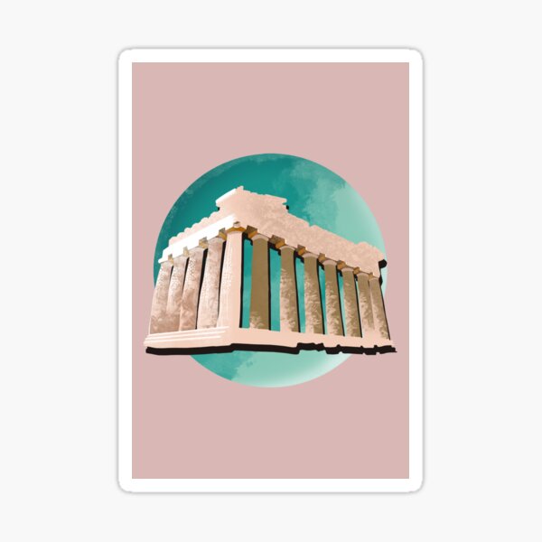 "Athens, Greece Design / Architectural / Art / Wall Decor" Sticker for ...