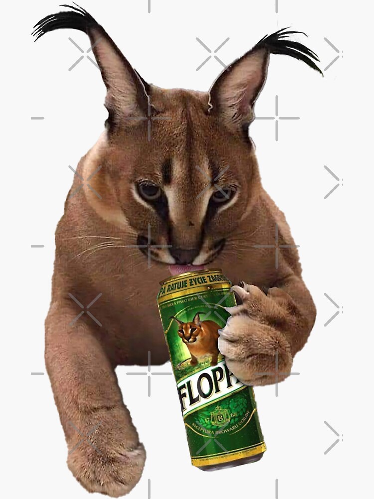 "Big Floppa beer" Sticker for Sale by rnxm74 | Redbubble