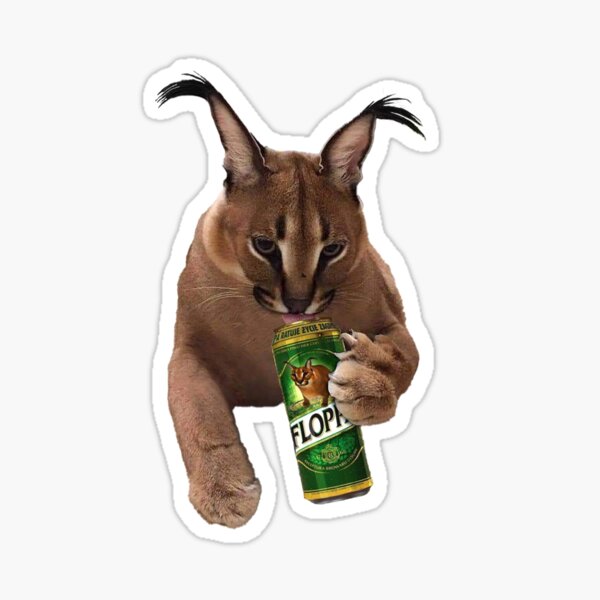 "Big Floppa beer" Sticker for Sale by rnxm74 | Redbubble