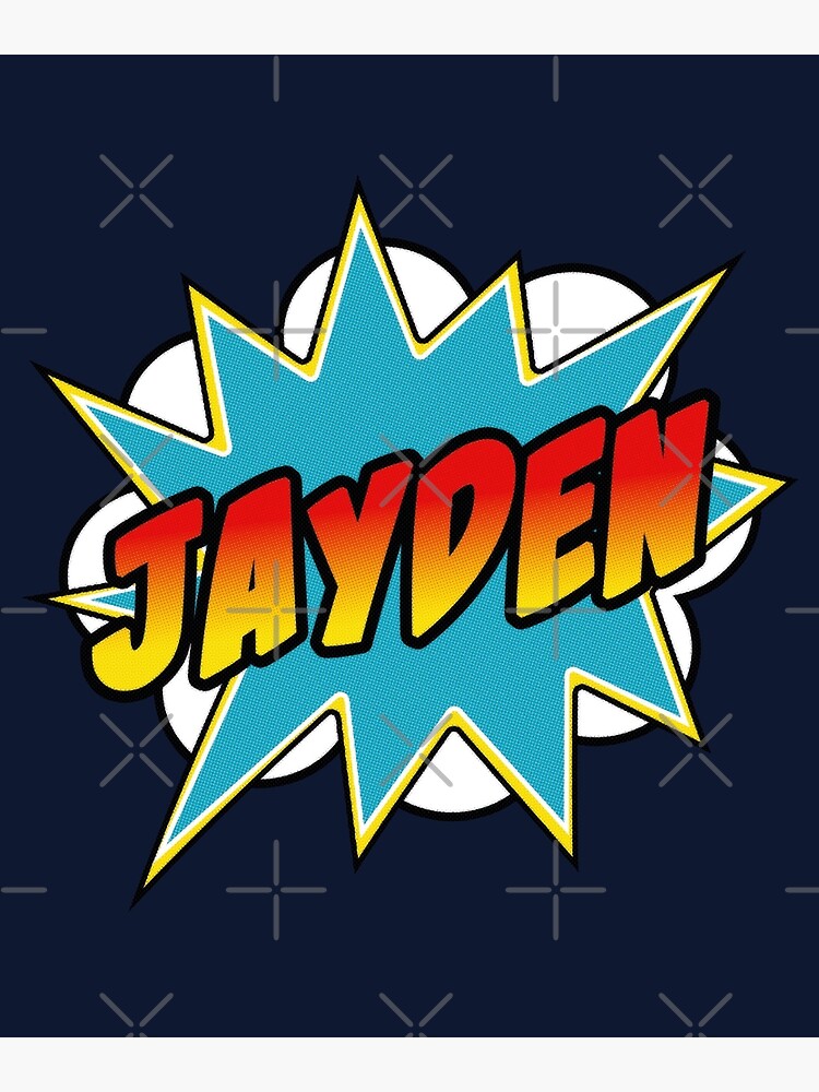 Lámina fotográfica «Superhéroe del cómic del nombre de Jayden para ...