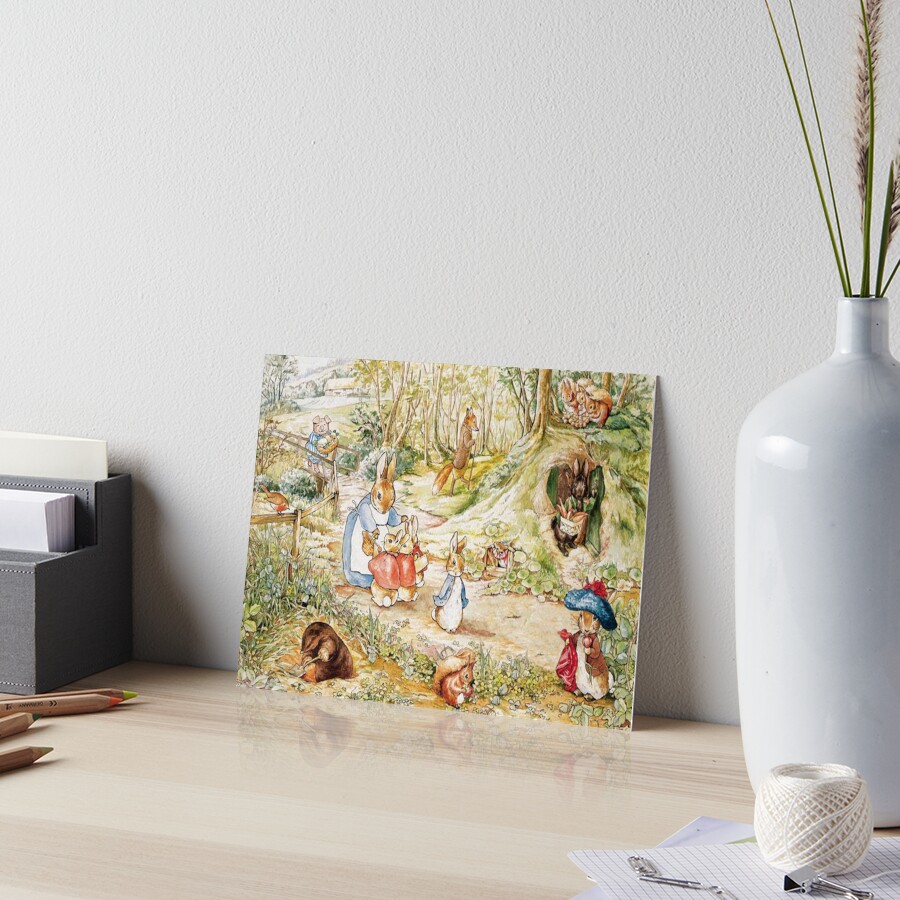 "Beatrix Potter Rabbit Family Illustration "The Tale of Peter Rabbit ...