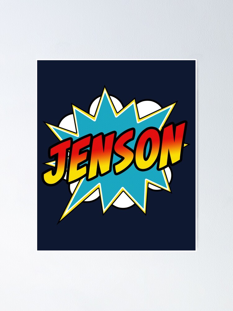 "Boys Jenson Name Comic Book Superhero" Poster for Sale by Rixta82 ...