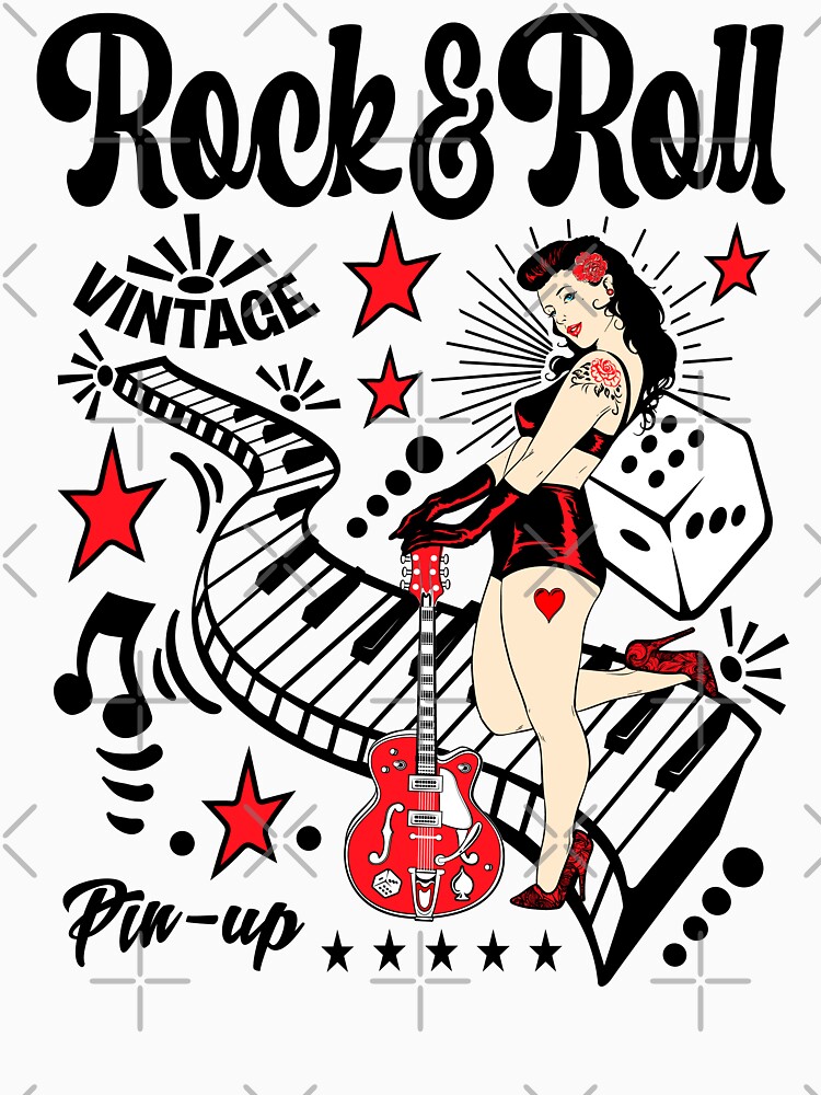 "Rockabilly Pin Up Girl 1950s Sock Hop Party Rock and Roll 50s" Classic ...