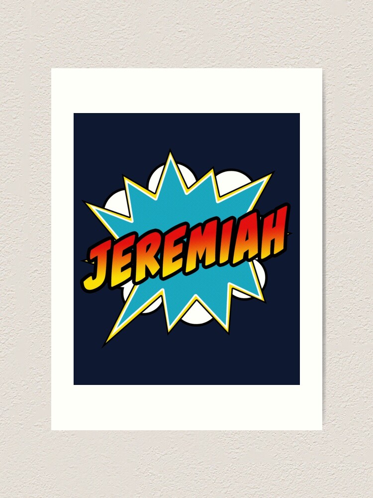 Lámina artística «Niños Jeremiah Name Superhéroe de cómic» de Rixta82 ...