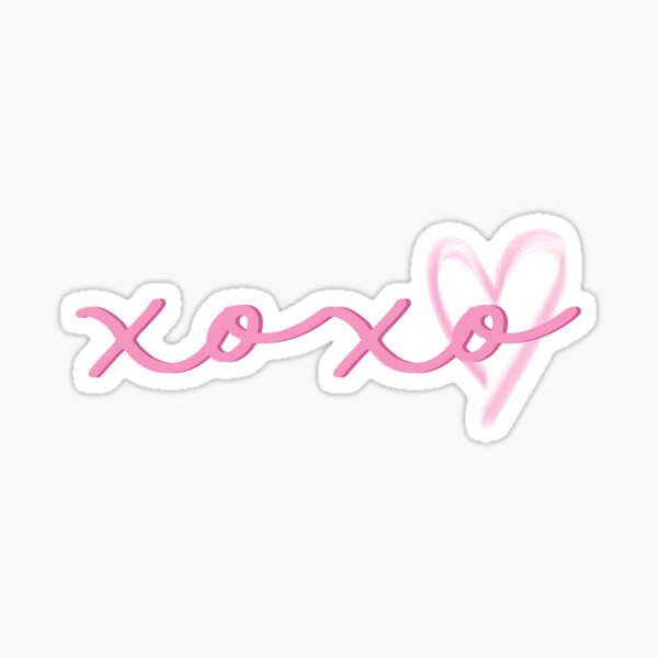 "xoxo" Sticker by brookesamole | Redbubble