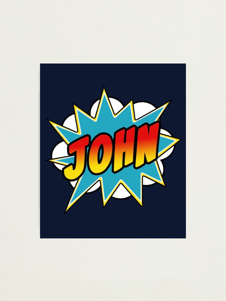 Lámina fotográfica «Niños John Name Superhéroe de cómic» de Rixta82 ...