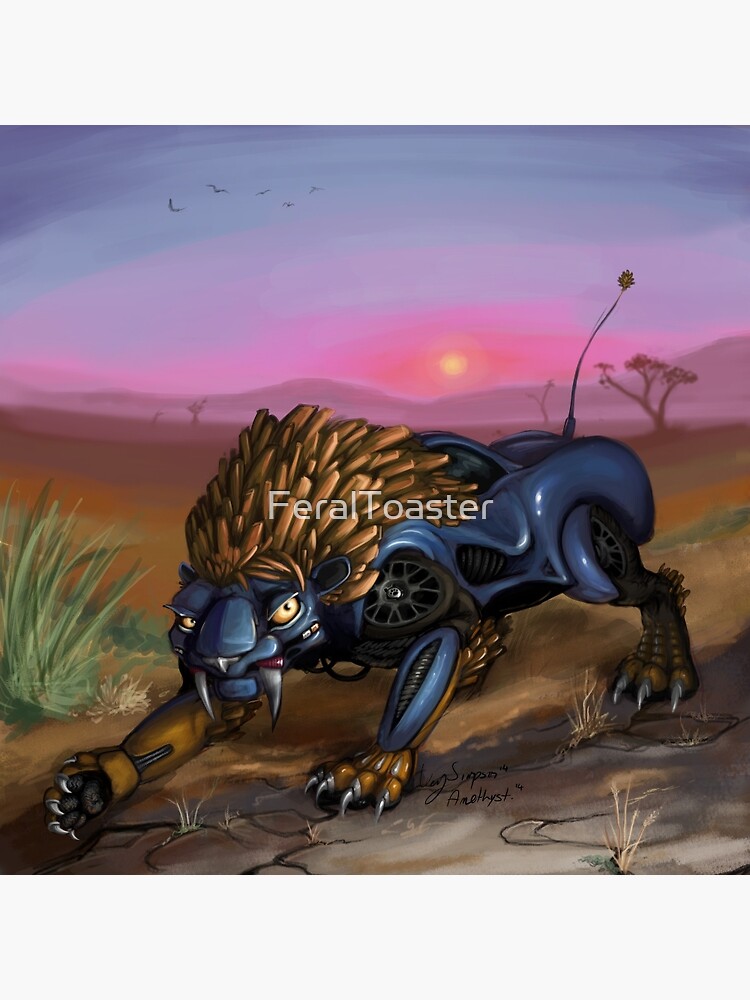 "Saber Tooth Car" Art Print by FeralToaster | Redbubble