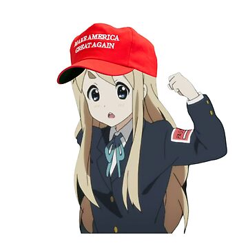 "Anime Girls For Trump Waifu MEME" Sticker by SmileIsil | Redbubble