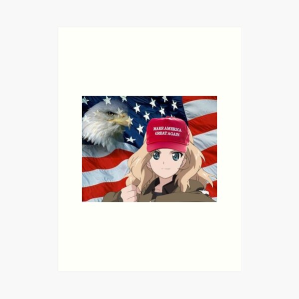 " Anime Girls For Trump Waifu MEME" Art Print for Sale by SmileIsil ...