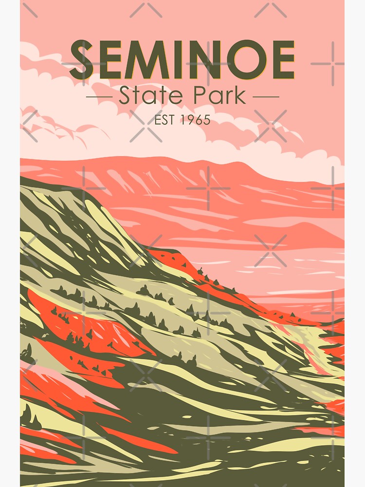"Seminoe State Park Wyoming Vintage" Sticker for Sale by KrisSidDesigns ...