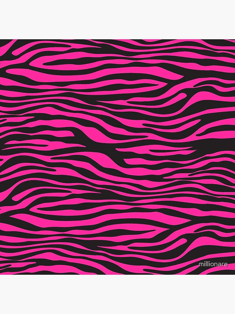 Pink And Black Zebra Print