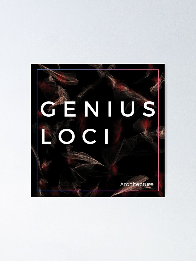 "Genius Loci Design in Black Background" Poster for Sale by ellenmaries ...
