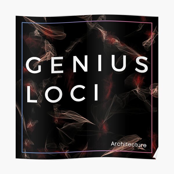 "Genius Loci Design in Black Background" Poster for Sale by ellenmaries ...
