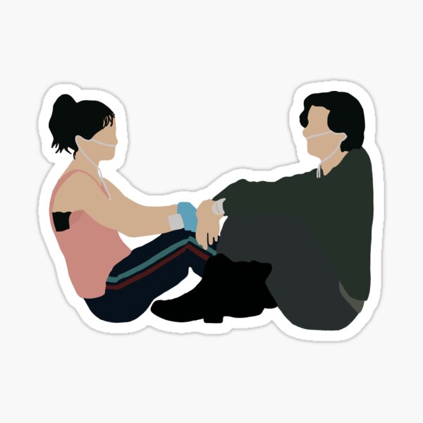 "Five Feet Apart" Sticker for Sale by madyfentress | Redbubble